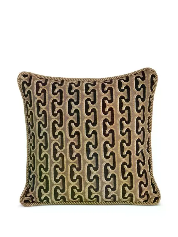 SOHO HOME Budleigh Geometric-pattern Square Cushion - Neutrals