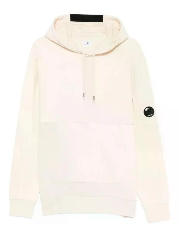 C.P. COMPANY Logo-print Hoodie - Neutrals