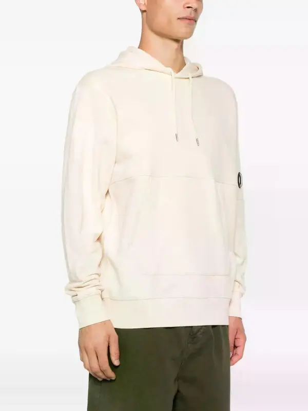 C.P. COMPANY Logo-print Hoodie - Neutrals