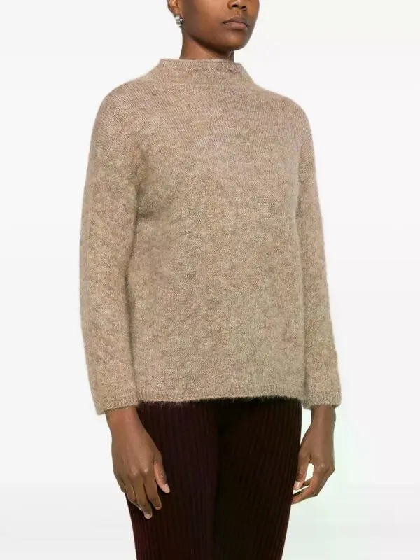 Max Mara Funnel Neck Sweater - Neutrals