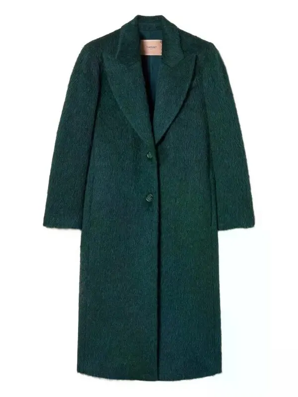 TWINSET Wool Blend Single-breasted Coat