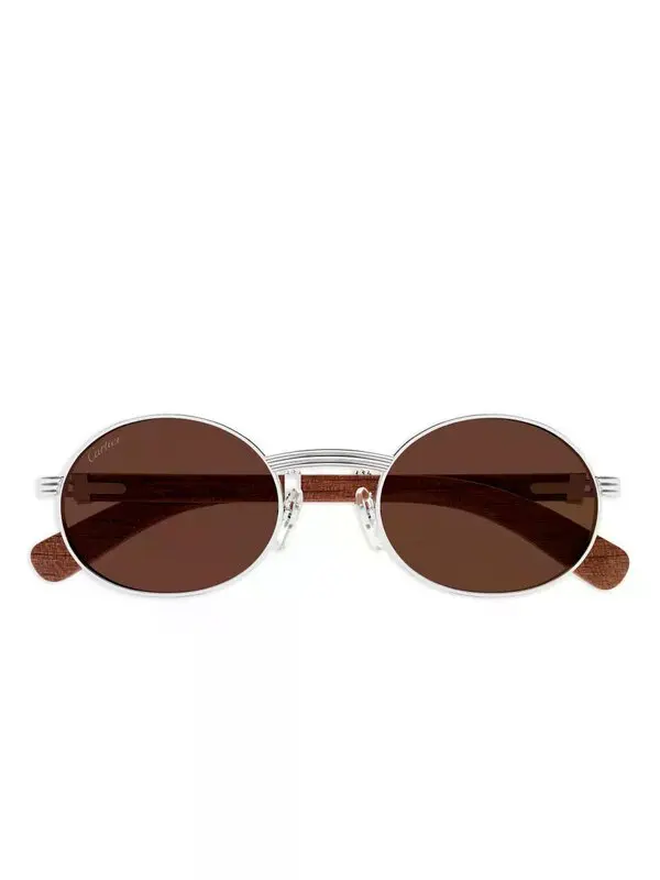 CARTIER Round-frame Sunglasses - Silver
