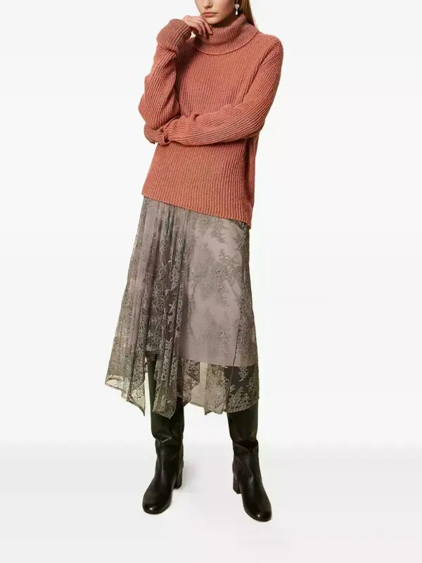 TWINSET Ribbed Turtleneck Jumper