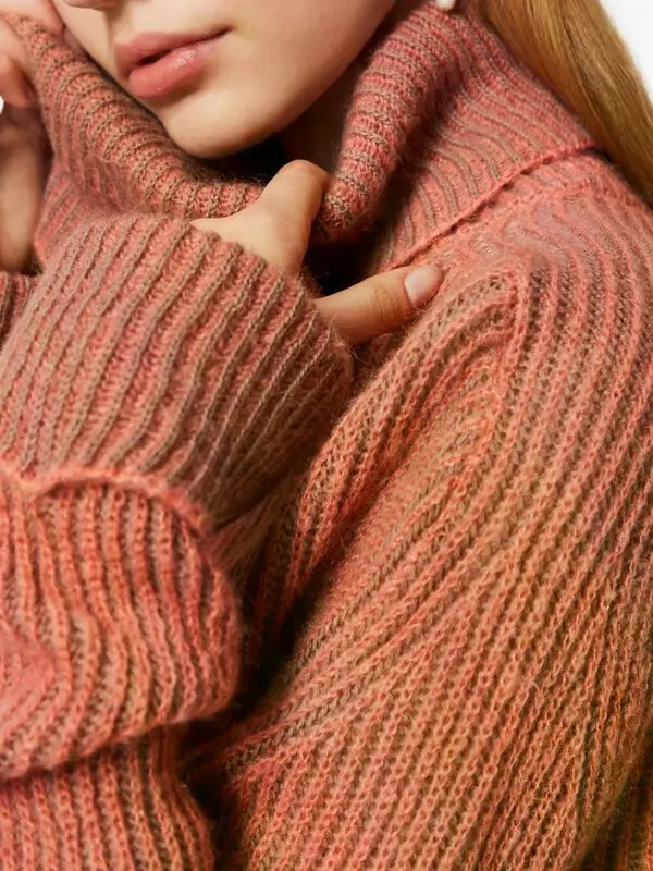 TWINSET Ribbed Turtleneck Jumper