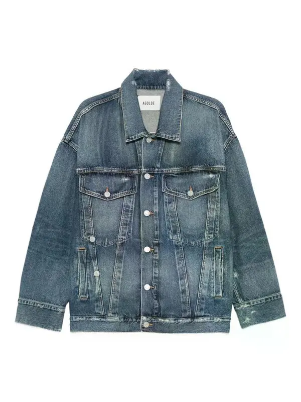 AGOLDE Buttoned Denim Jacket - Blue