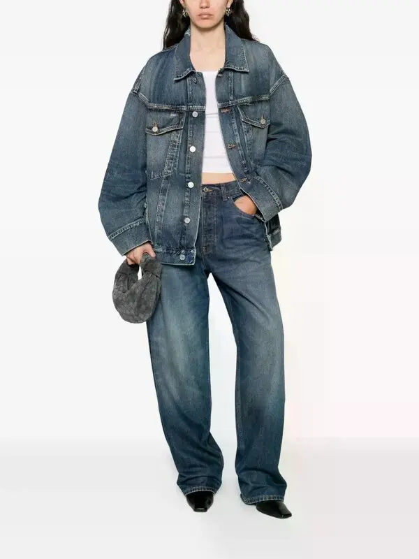 AGOLDE Buttoned Denim Jacket - Blue
