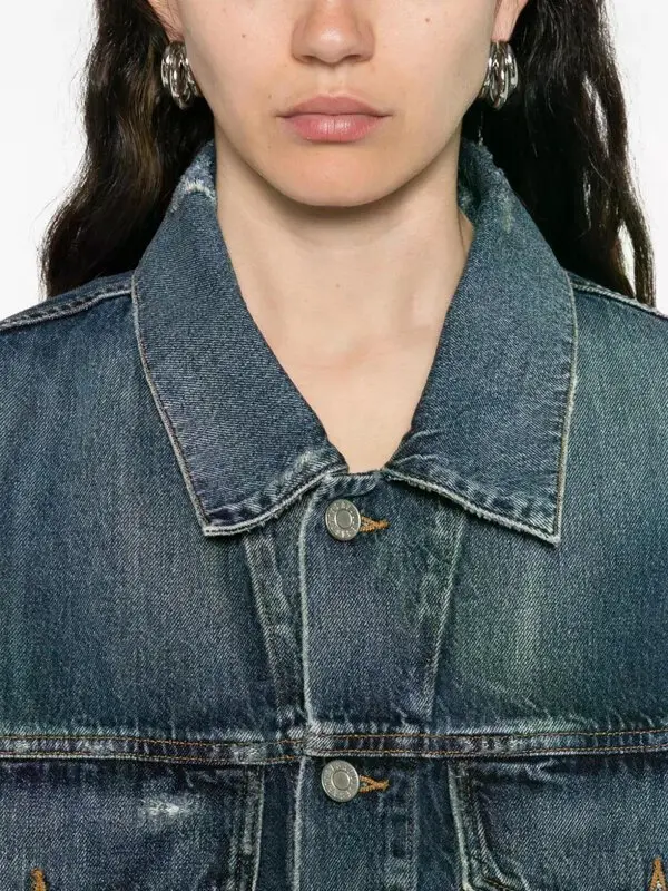 AGOLDE Buttoned Denim Jacket - Blue