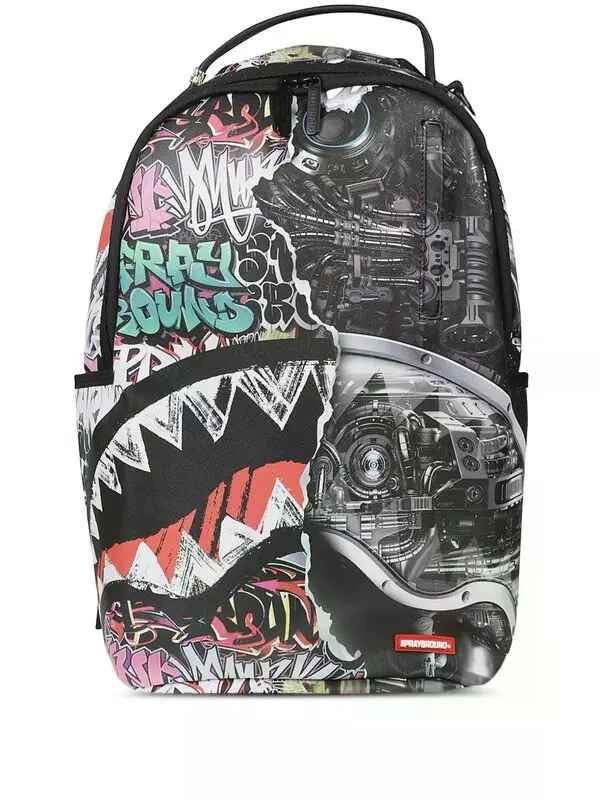 SPRAYGROUND Split Cybershark Dlxsv Backpack - Black