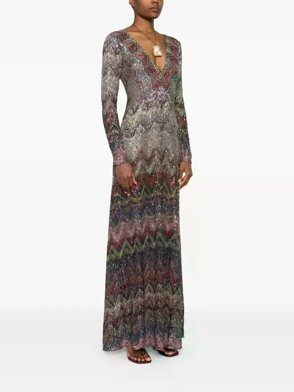 Missoni Zigzag-woven Midi Dress