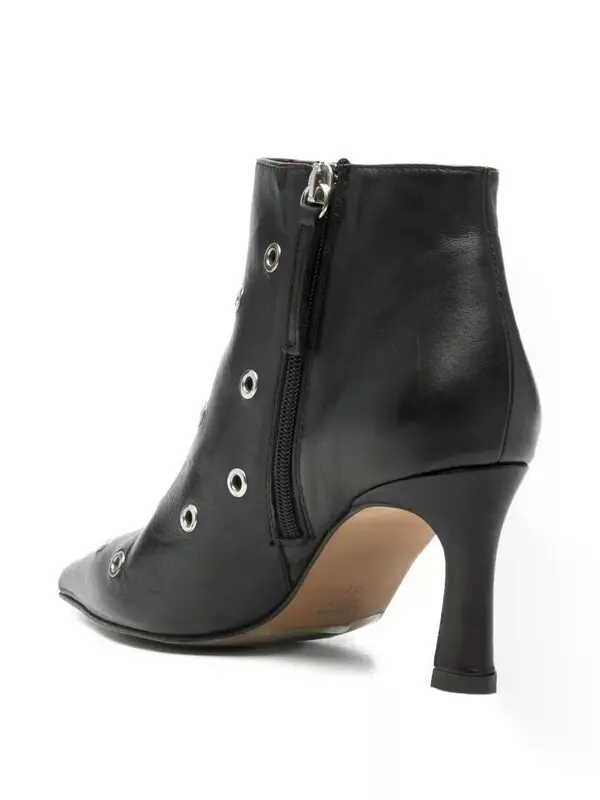 ANGEL ALARCON 65mm Eyelet-detail Pointed-toe Boots