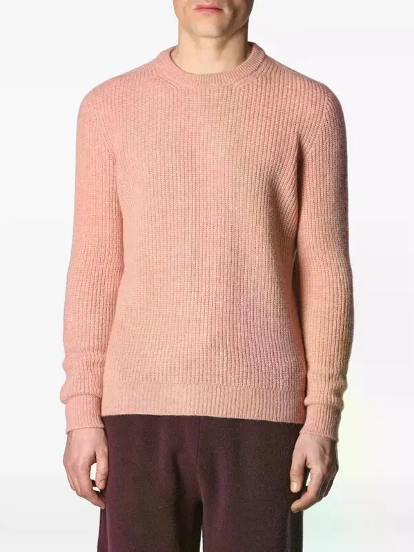 ROBERTO COLLINA Ribbed Crew Neck Sweater