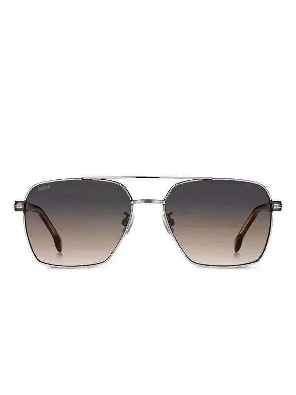 BOSS Square Sunglasses - Silver