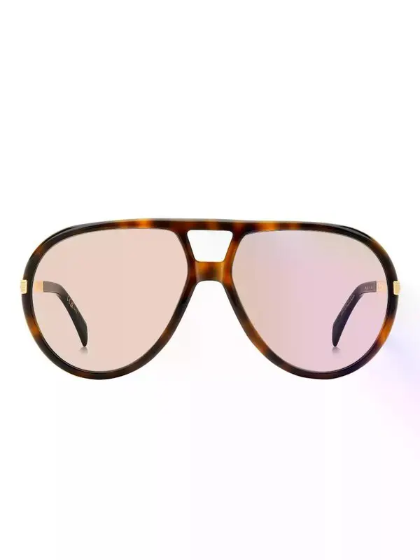 DB EYEWEAR BY DAVID BECKHAM Pilot-frame Sunglasses - Brown