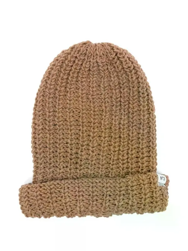 Mihara Yasuhiro Knitted Beanie - Neutrals