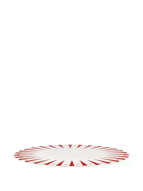 ALESSI Star-striped Decorative Plate - White
