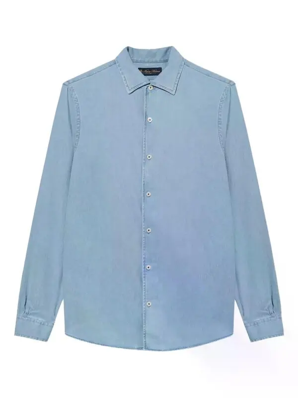 Brooks Brothers Open-collar Denim Shirt