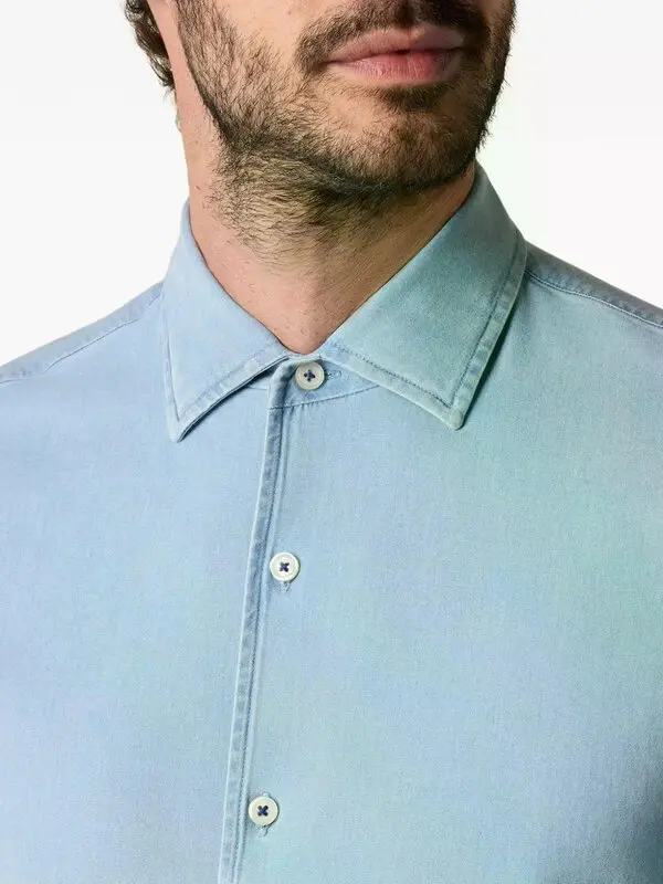 Brooks Brothers Open-collar Denim Shirt