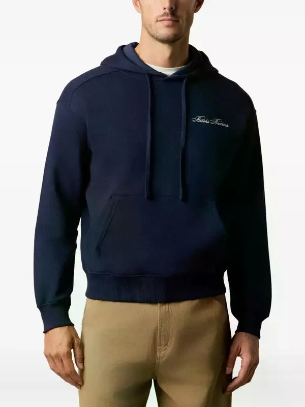Brooks Brothers Embroidered-logo Cotton Hoodie