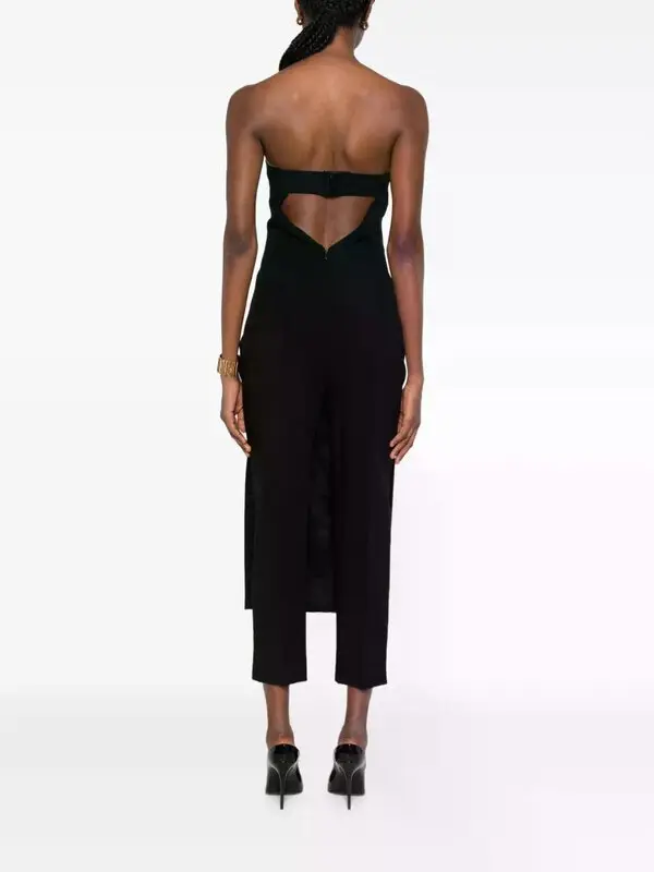 Pinko Strapless Jumpsuit With Split Hem