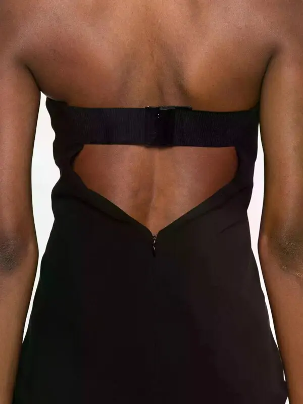 Pinko Strapless Jumpsuit With Split Hem