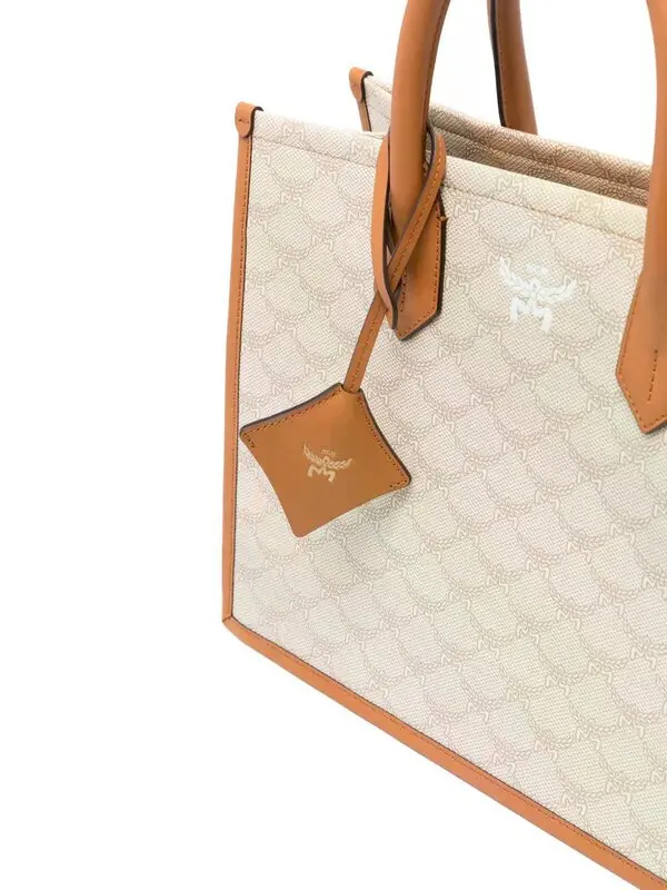 Mcm Medium Himmel Lauretos Tote Bag