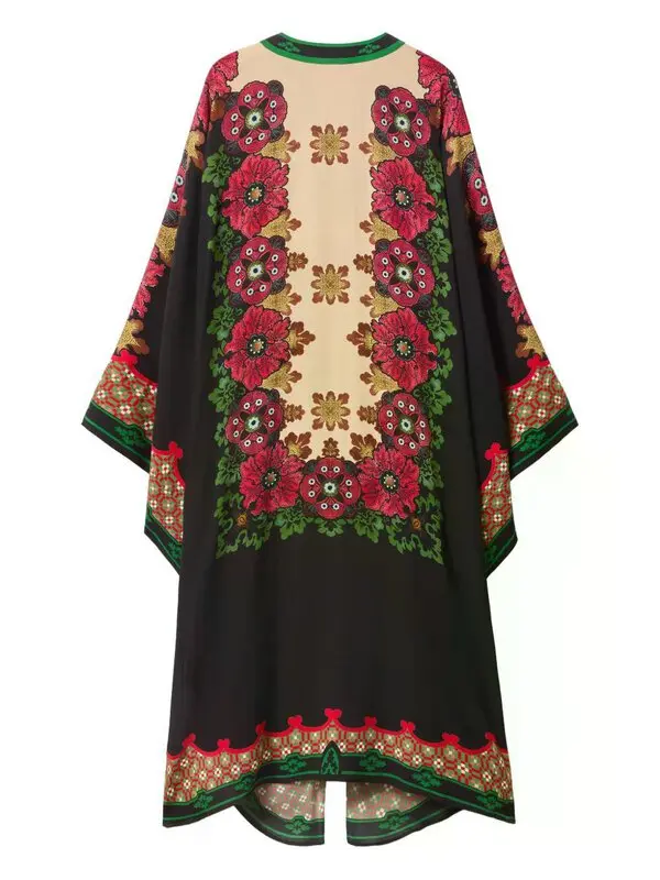 La DoubleJ Floral-print Asymmetric Day Dress