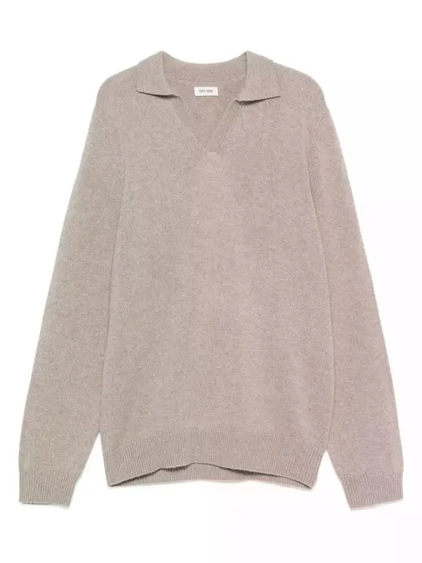 Soft Goat Polo-collar Sweater