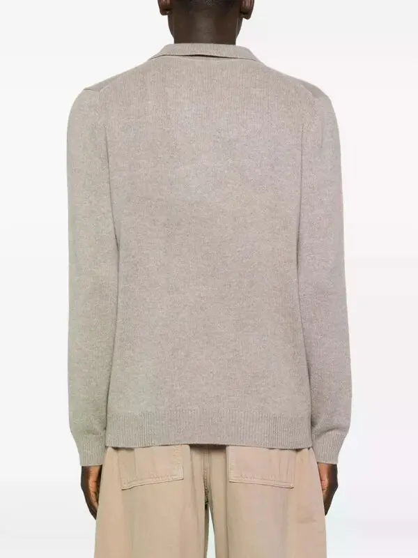 Soft Goat Polo-collar Sweater