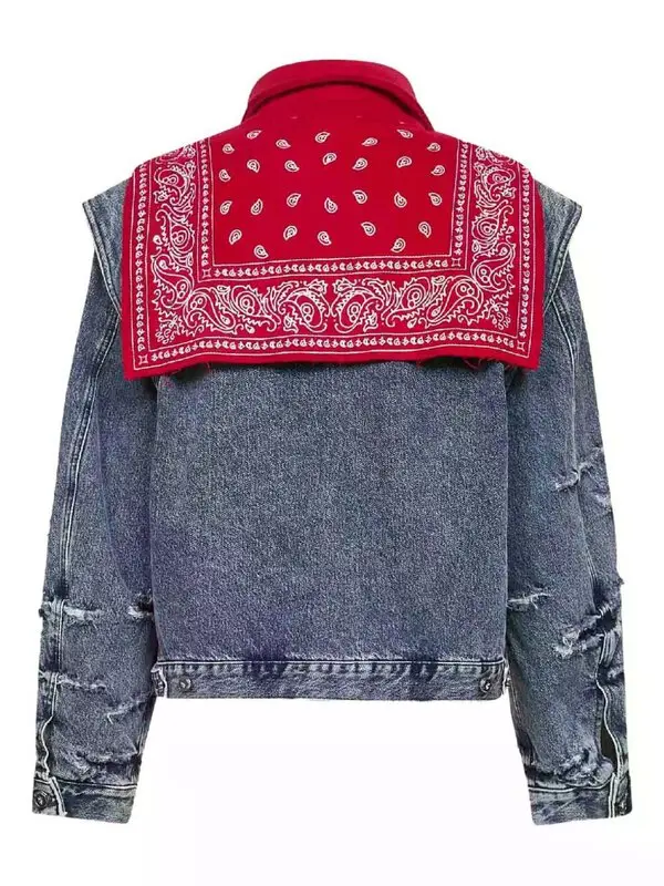 PDF Zip-up Denim Jacket - Blue