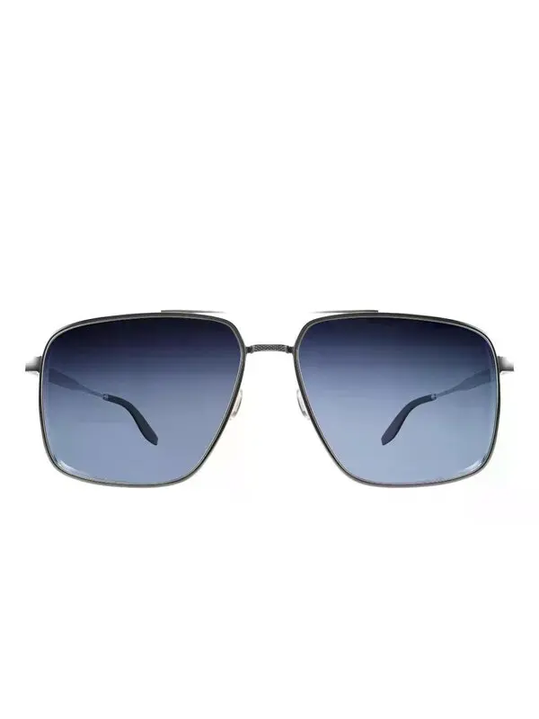 Barton Perreira Scaramanga Square-frame Sunglasses - Silver
