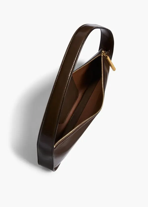 Khaite Lori Baguette In Crackle Patent Leather