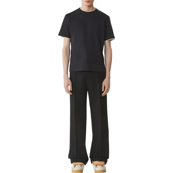 LANVIN Cotton T-shirt With Silk Detail