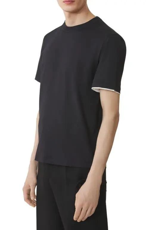 LANVIN Cotton T-shirt With Silk Detail
