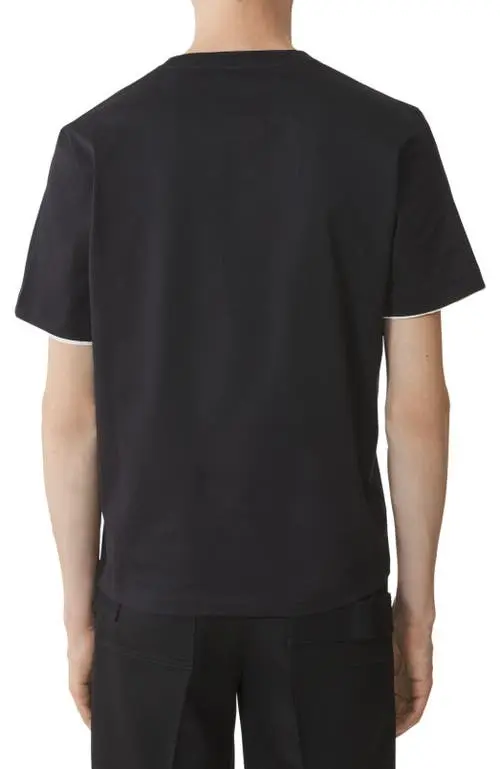 LANVIN Cotton T-shirt With Silk Detail