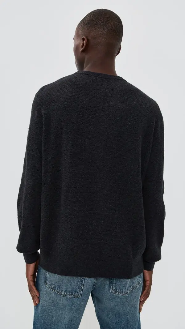 Faherty Brand Jackson Crew Sweater - Wolf Black Heather
