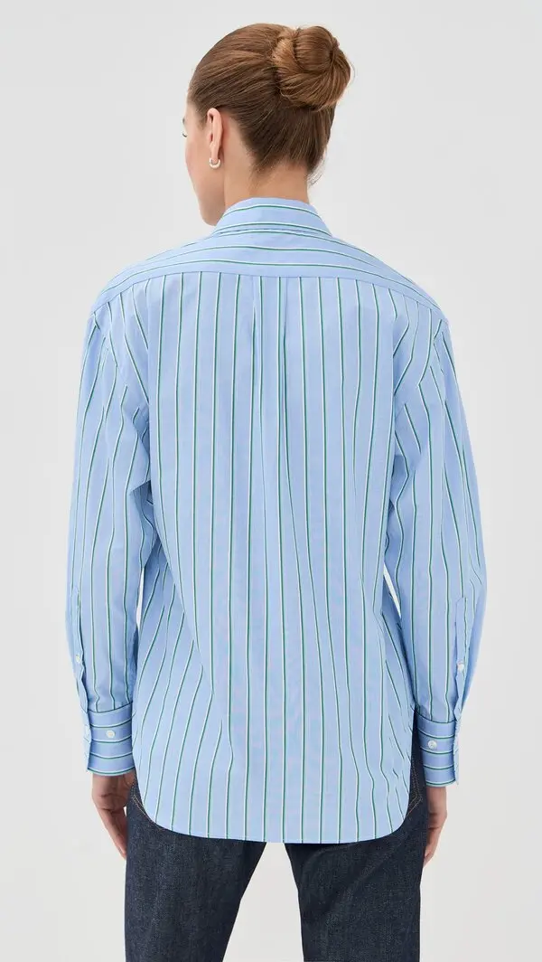 Bite Studios Vera Striped Organic Cotton Poplin Shirt