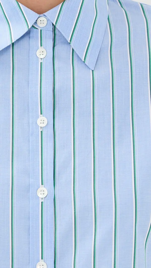Bite Studios Vera Striped Organic Cotton Poplin Shirt