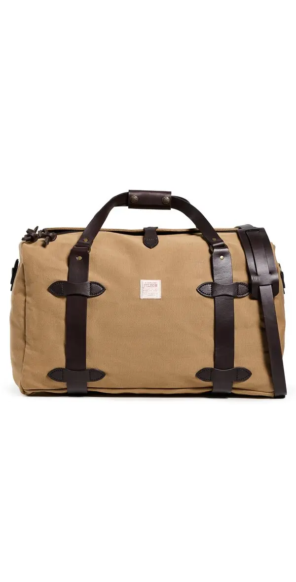 Filson Medium Rugged Twill Duffle Bag - Tan