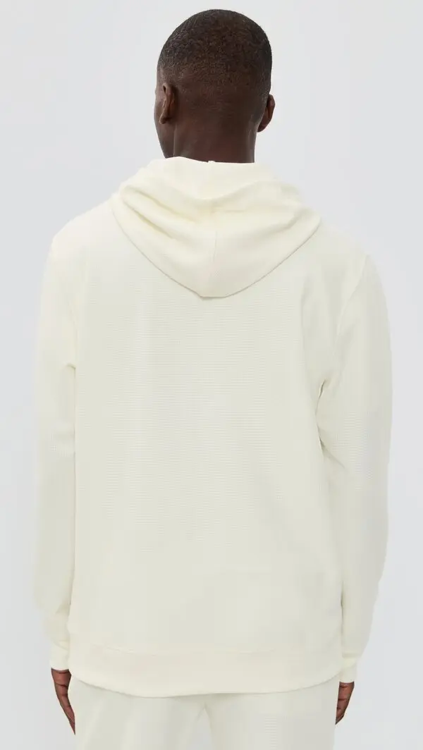 Onia Waffle Half Button Hoodie