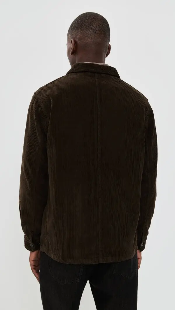Portuguese Flannel Labura Corduroy Shirt Jacket - Olive