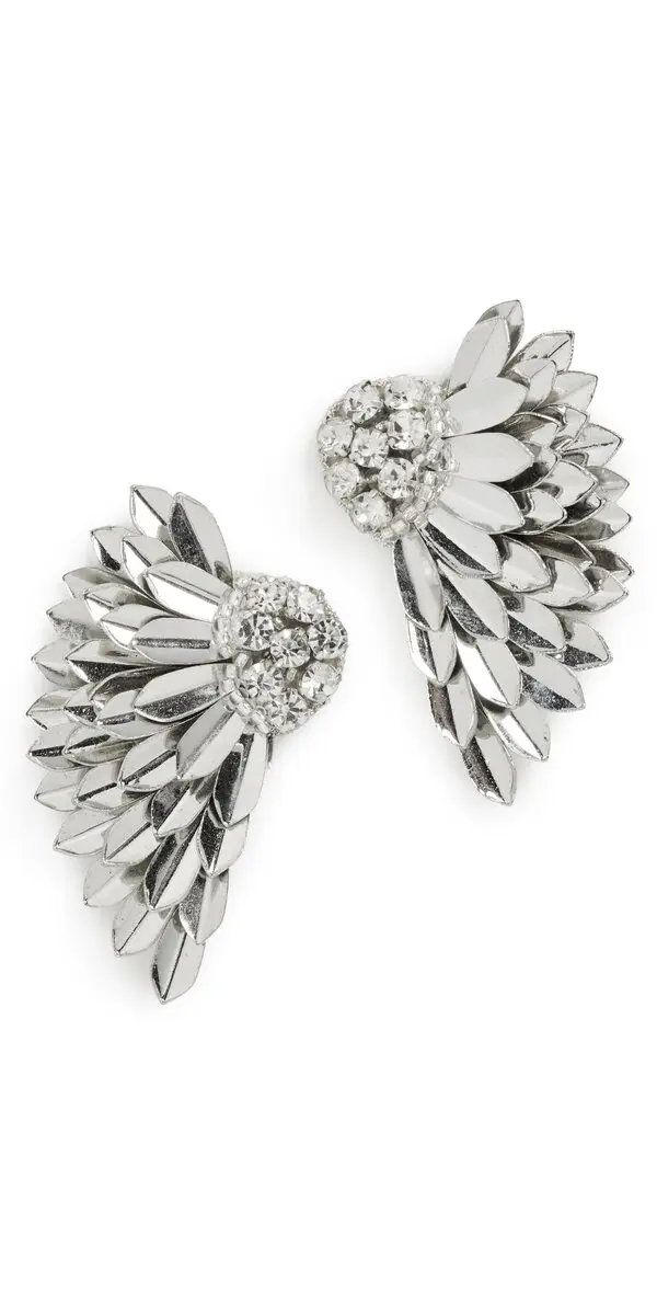 Deepa Gurnani Perry Earrings - Silver