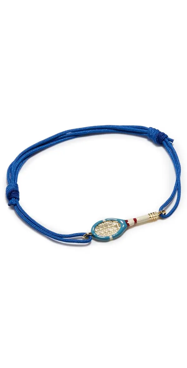ALIITA Enamel Tennis Charm Bracelet - Blue/white