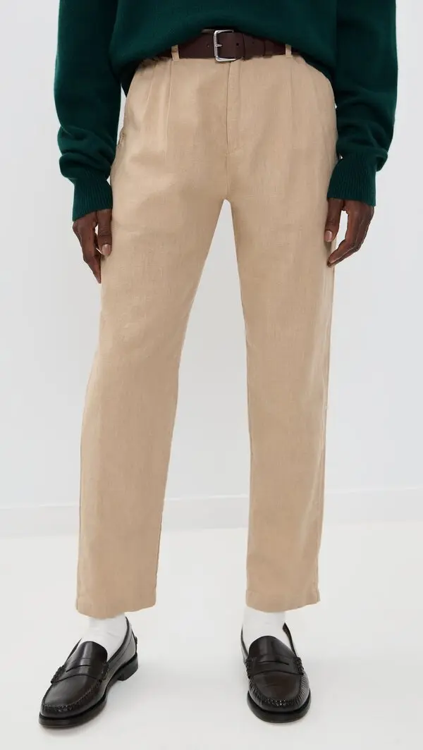 QUIET GOLF Trouser Linen Pants