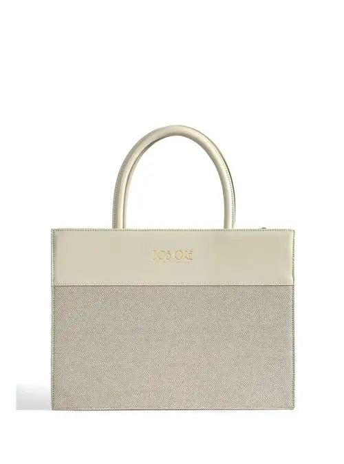BOB ORÉ BLUE COLLECTION Victoria Tote Bag - White