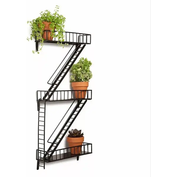 UNCOMMON GOODS Fire Escape Shelf Design Ideas - Black