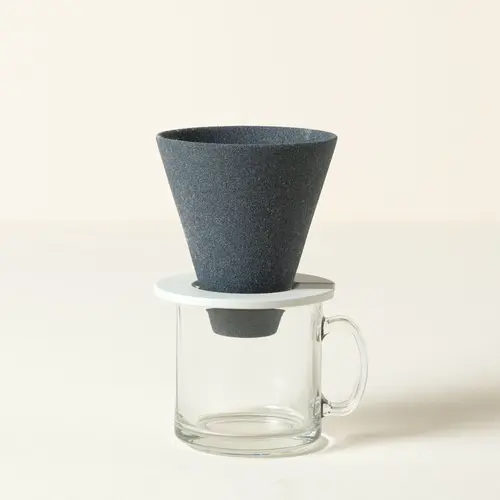 UNCOMMON GOODS Japanese Ceramic Coffee Filter Cerapotta - Charcoal Grey