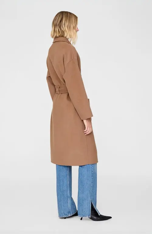 ANINE BING Dylan Double-breasted Wool-cashmere Coat - Camel