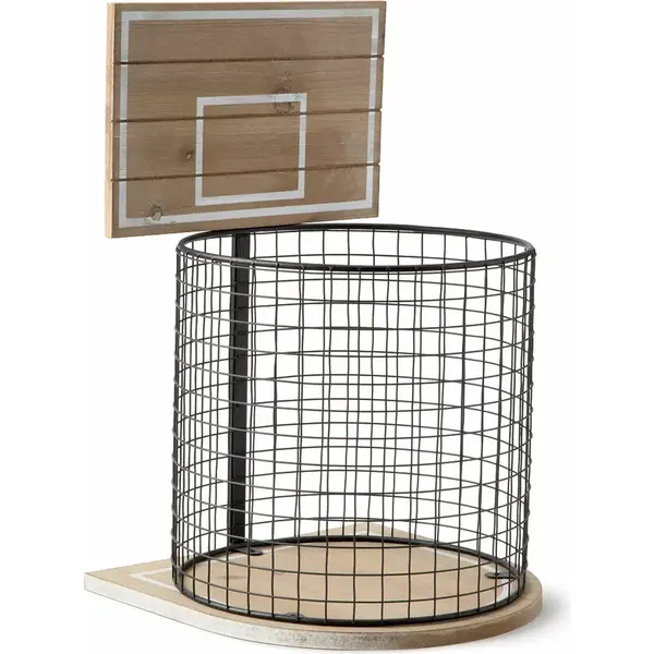 UNCOMMON GOODS Basketball Wastebasket - Beige