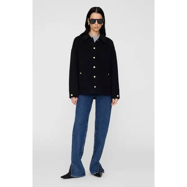 ANINE BING Luca Cashmere Blend Jacket - Black