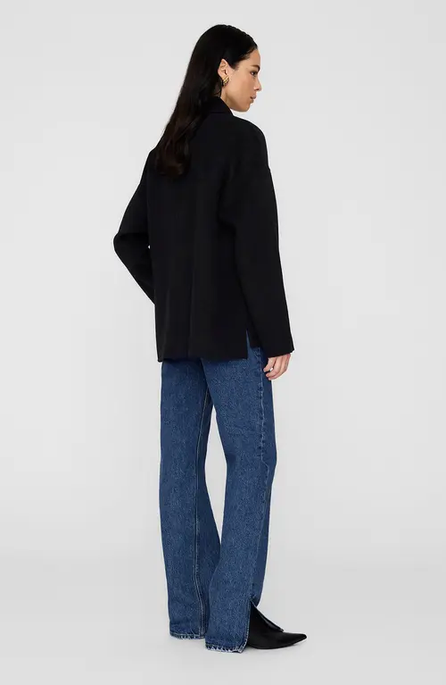 ANINE BING Luca Cashmere Blend Jacket - Black